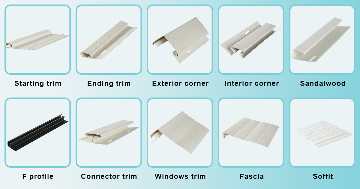 Sanderwood PVC Siding double 4''